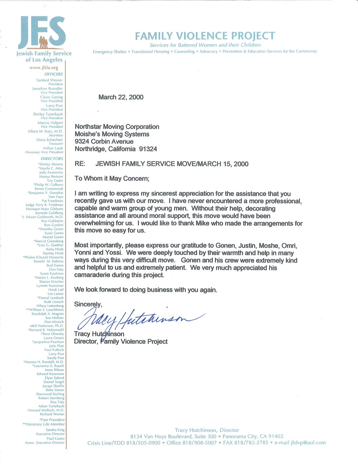 Review by JFS (Jewish Family Service)